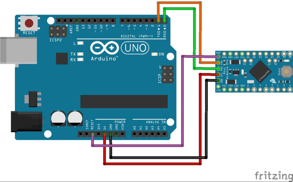 Merter Hami KARACAN | Arduino Uno ile Arduino Pro Mini’ye sketch yüklemek
